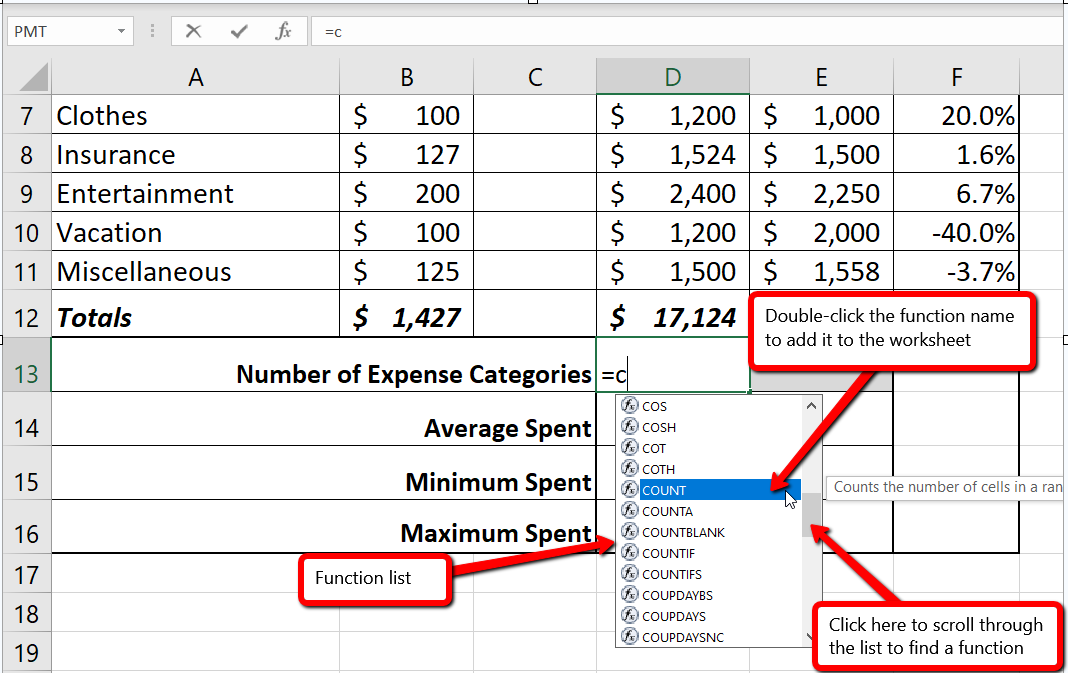 2.2 Introductory Statistical Functions – Beginning Excel 2019