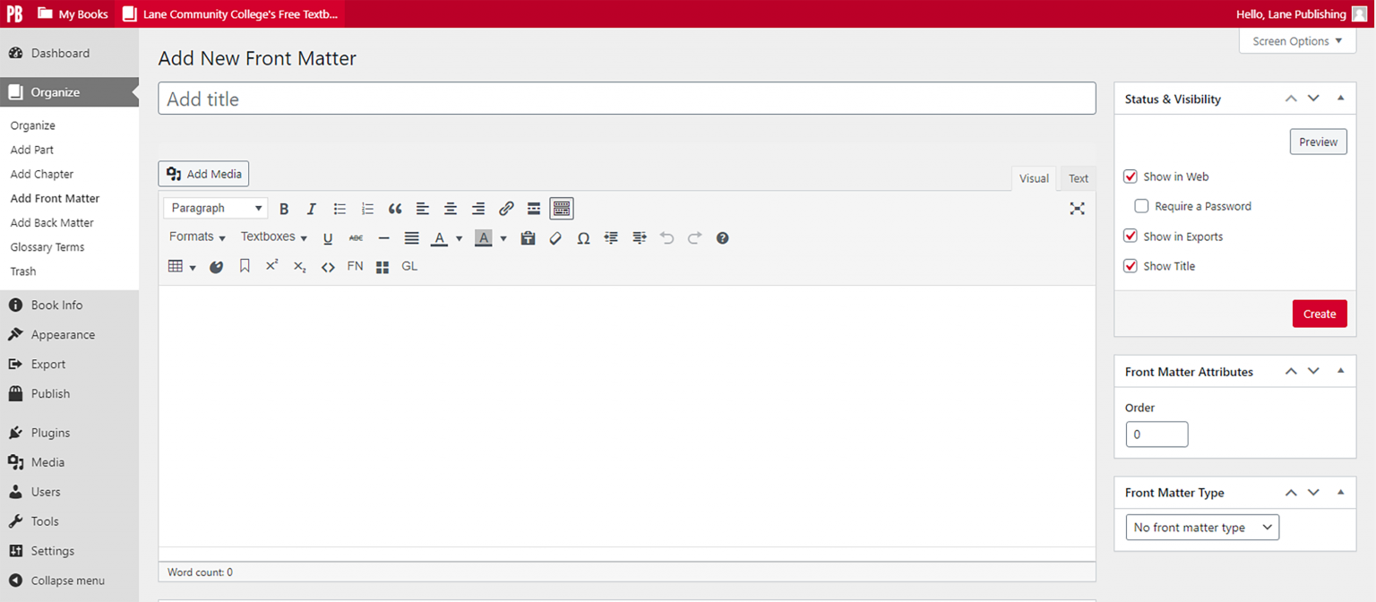 Step 4: Adding Content – A Quick Guide for OER Textbook Production in ...