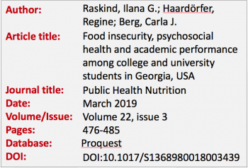 MLA: Article Citation – Academic Integrity