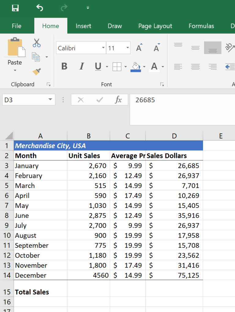 1.3 Formatting and Data Analysis – Excel Fundamentals