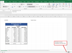 1.4 Preparing to Print – Excel Fundamentals